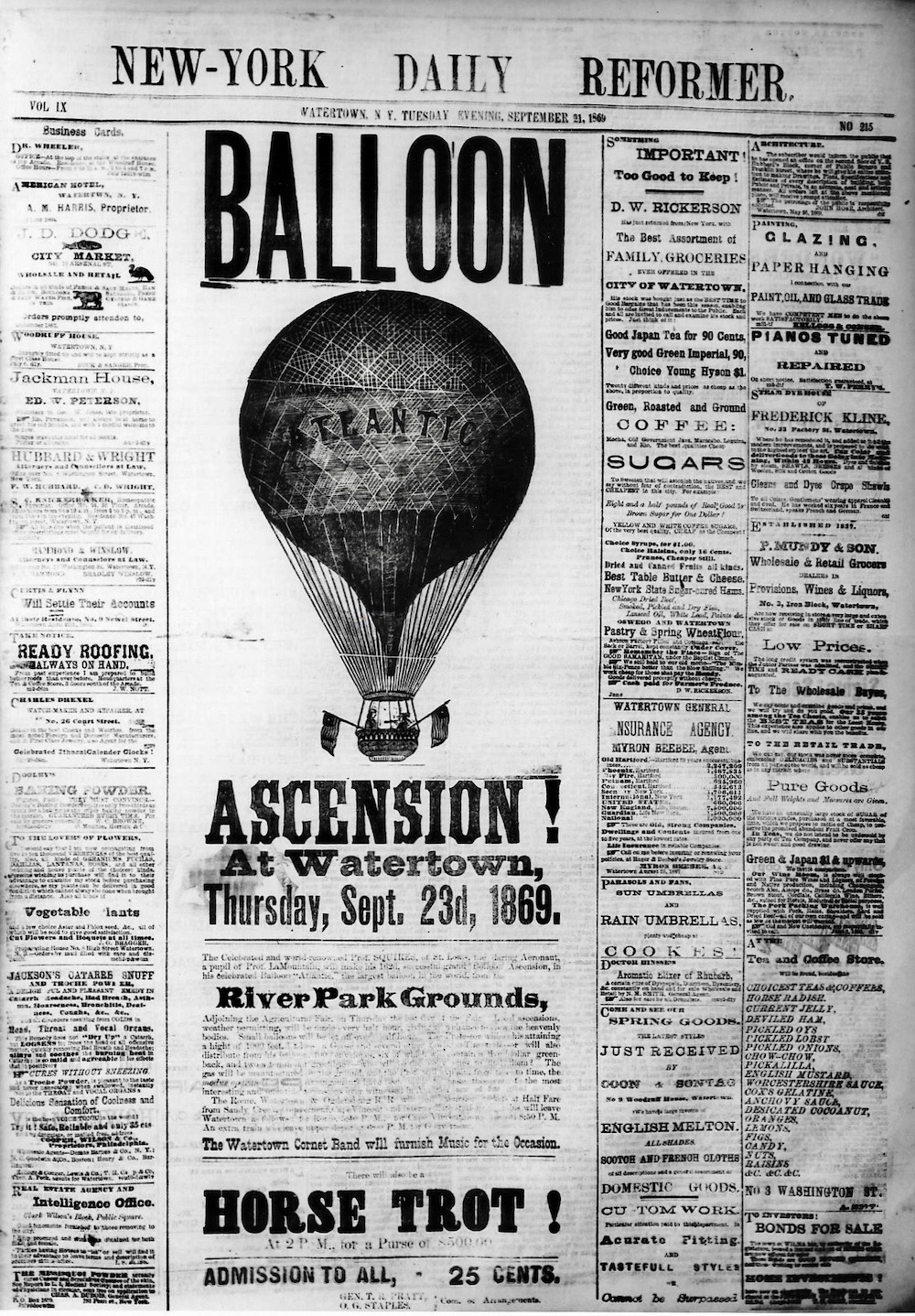 The Balloon Flights of the mid 1800s and John Haddock's Amazing 1859 ...