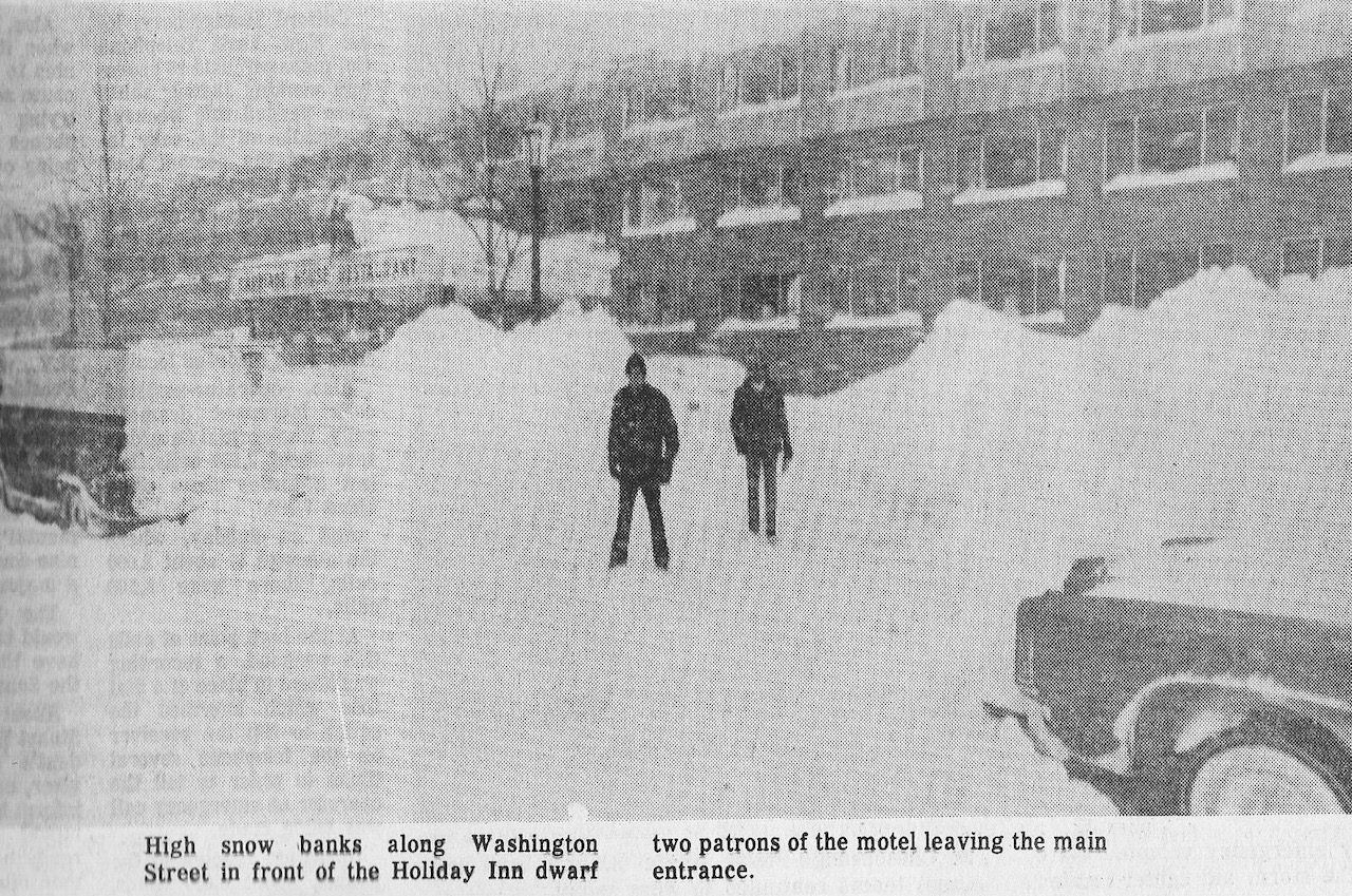 Blizzard of 1977 - Adams, New York - Main Street - memoryln.net