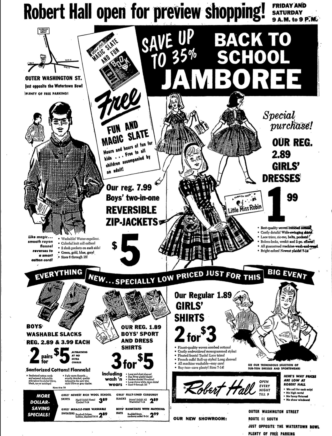 Robert Hall Clothing - Outer Washington St. (1960 - 1977) - memoryln.net