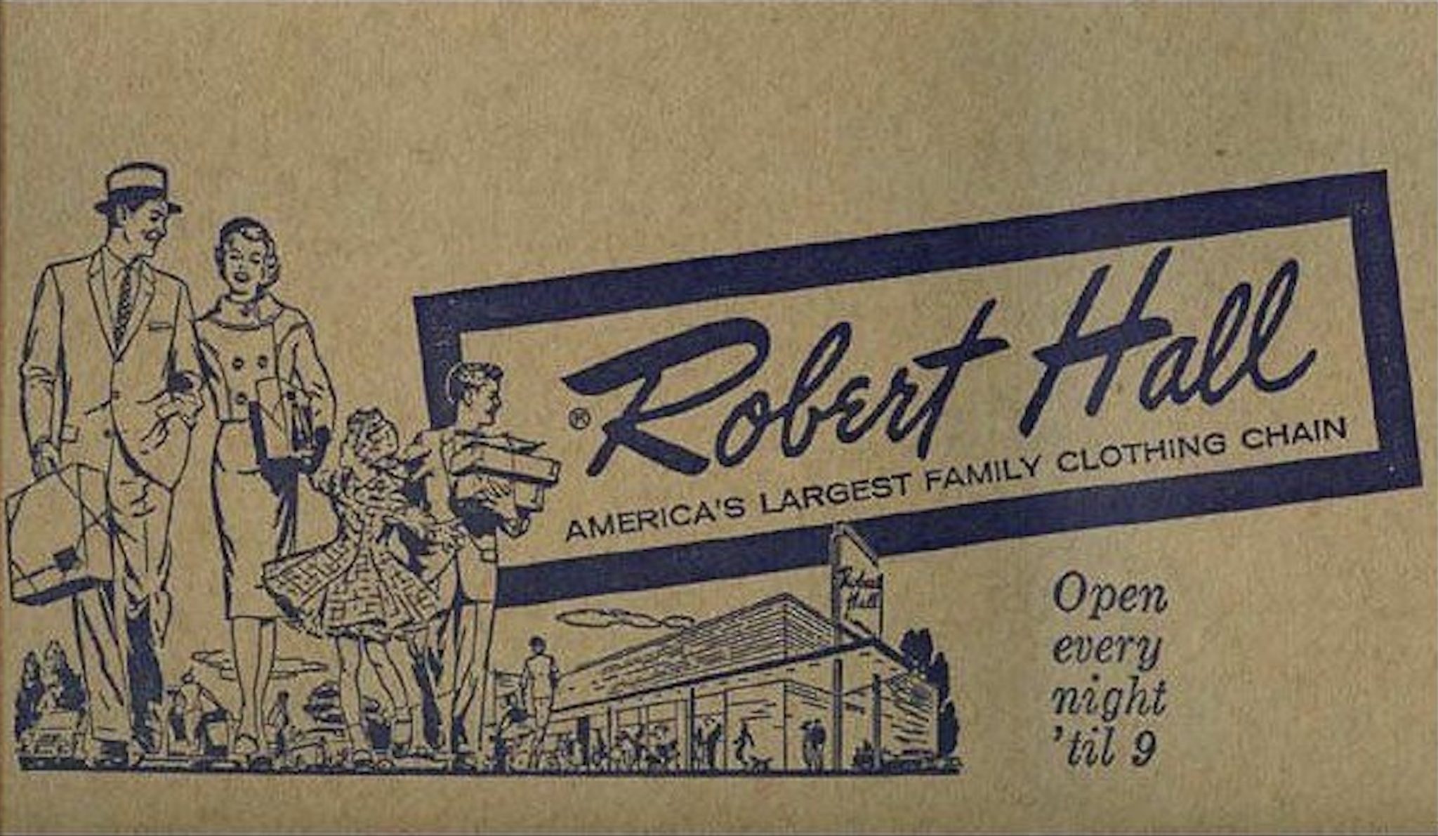 Robert Hall Clothing - Outer Washington St. (1960 - 1977) - memoryln.net